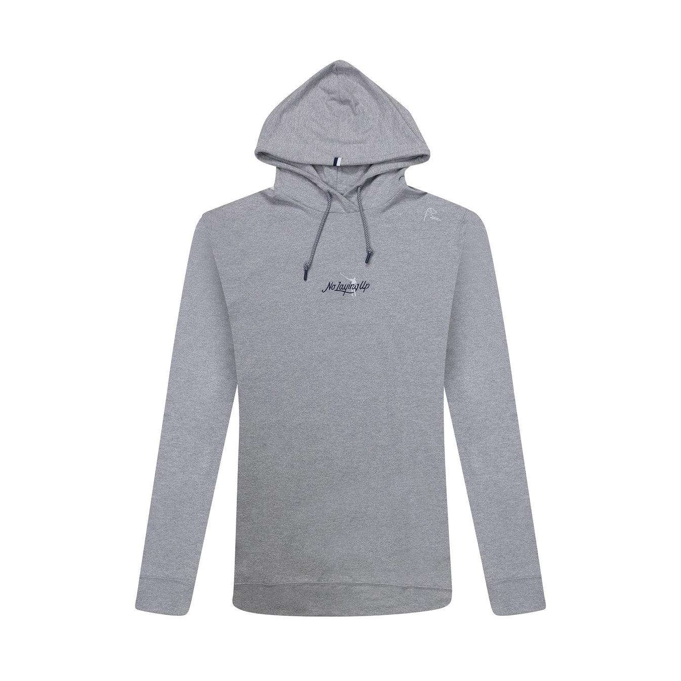 NLU x Rhoback Hoodie | Heathered Grey w/ Lock Up Logo – No Laying Up