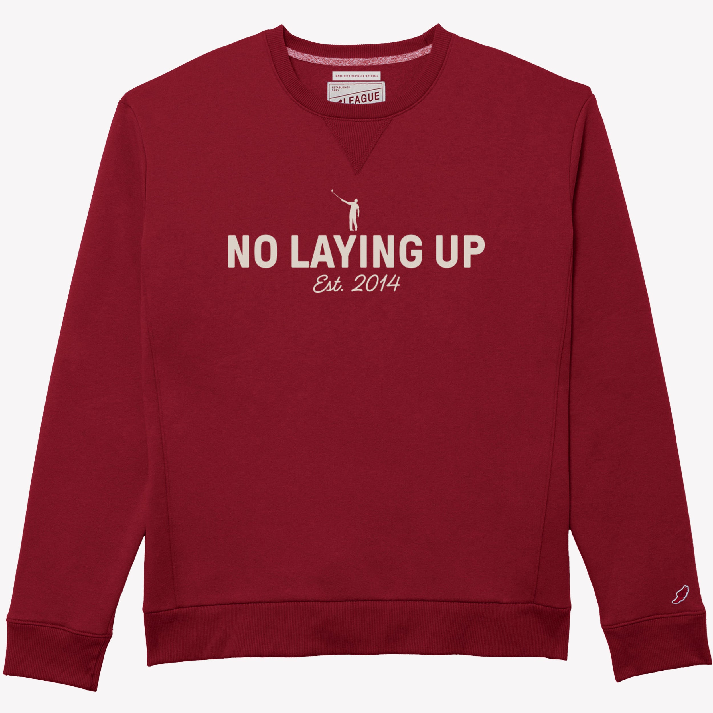 NLU Vintage Collegiate Sweatshirt | Crimson – No Laying Up