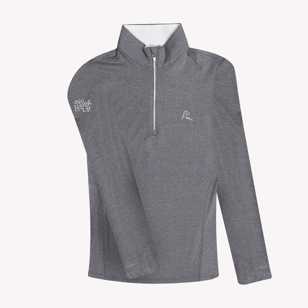 NLU x Rhoback Women's Heathered Quarter Zip | Graphite Grey – No Laying Up