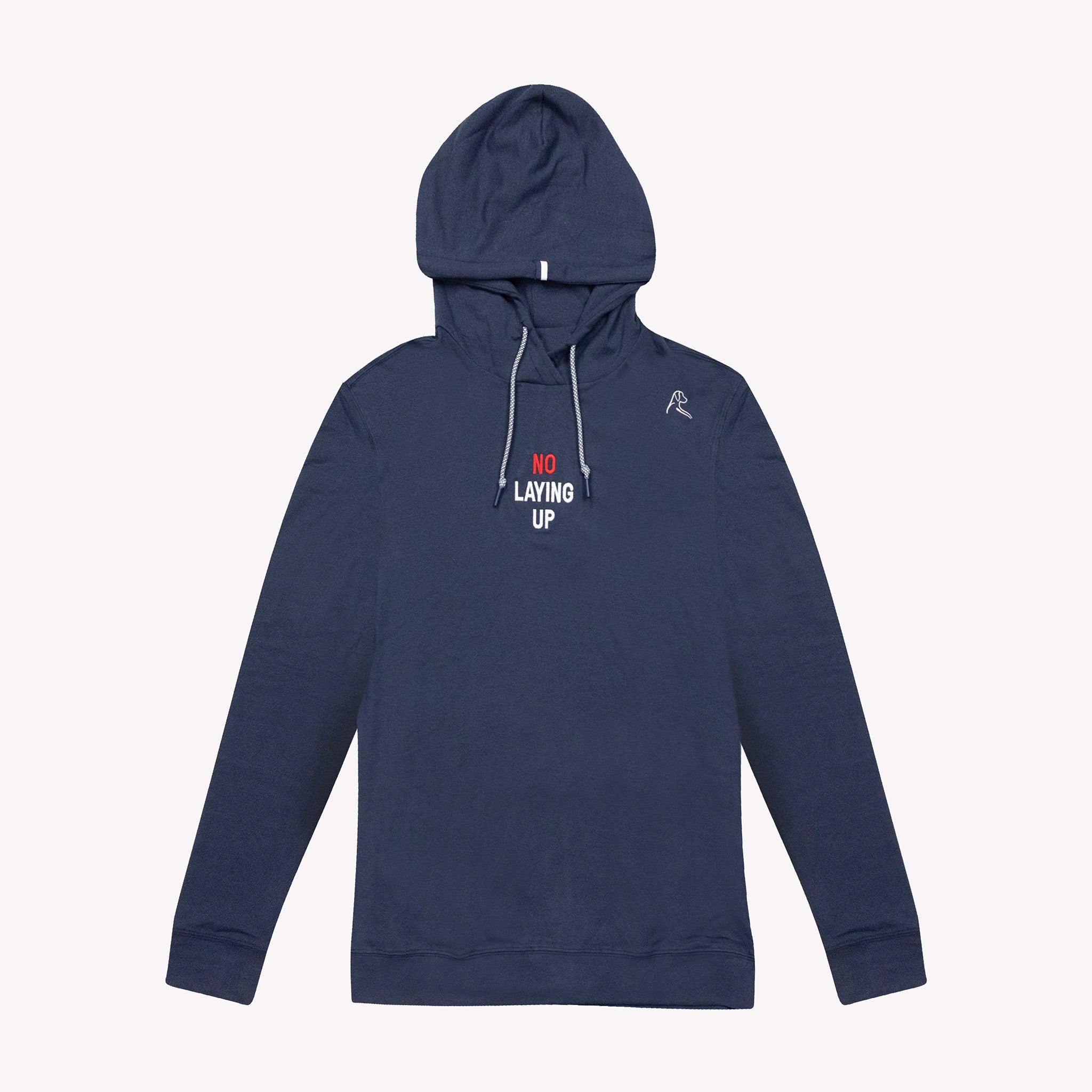 NLU x Rhoback Hoodie | Heathered Fleet Navy – No Laying Up