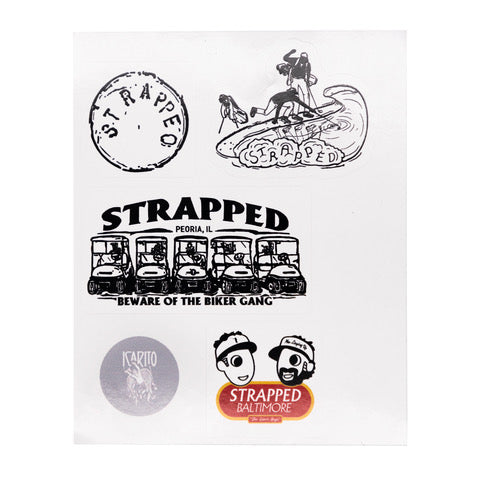 Strapped Sticker Sheet – No Laying Up